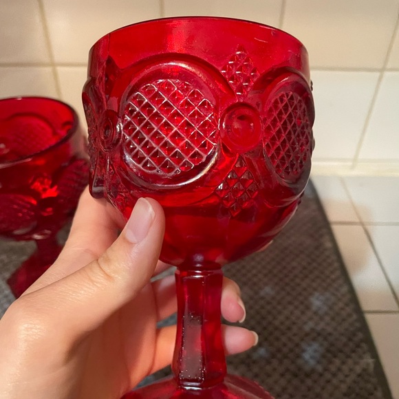 Avon | Dining | Vintage Avon Ruby Red Cape Cod 876 Pattern Ruby Red ...